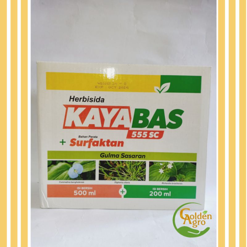 Jual HERBISIDA KAYABAS + SURFAKTAN 555 SC 500ML + 200M | Shopee Indonesia