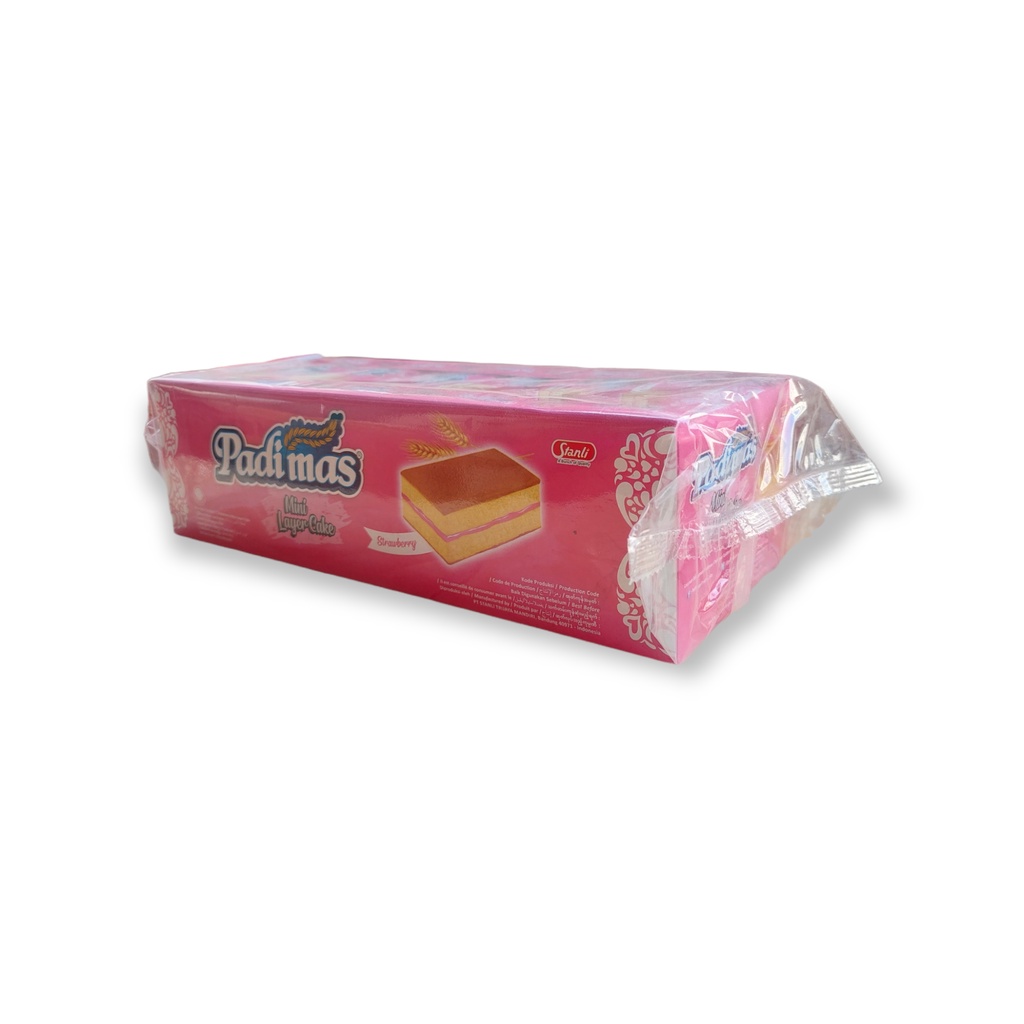 Jual Padimas Padimas Mini Layer Cake Strawberry Chocolate isi 24 Pcs ...