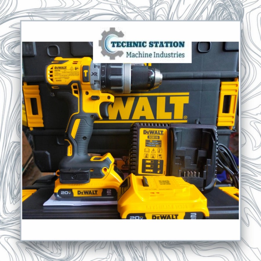 Jual Brushless Hammer Drill 20V Lithium ion DEWALT DCD796 D2 | Shopee ...