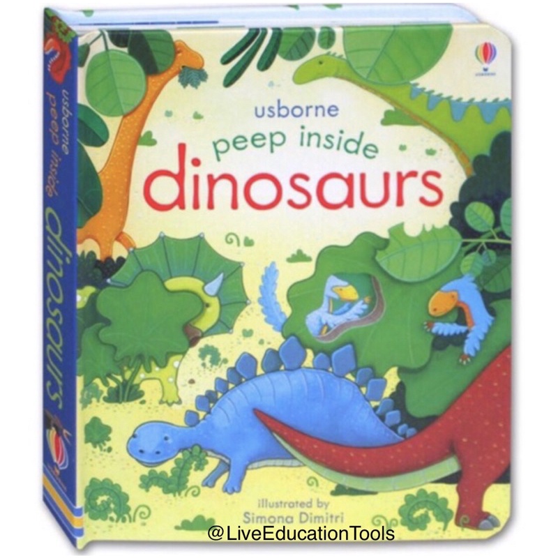 Jual USBORNE PEEP INSIDE DINOSAURS ( B3-005 ) | Shopee Indonesia