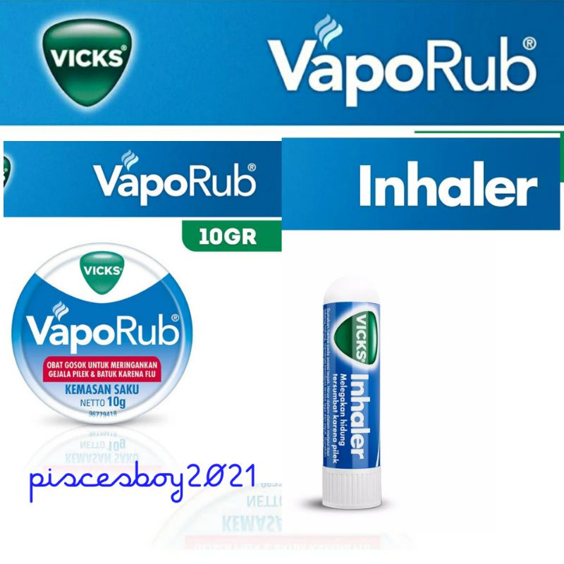 Jual VICKS VAPORUB balsem 10gr/ inhaler 0.5ml | Shopee Indonesia