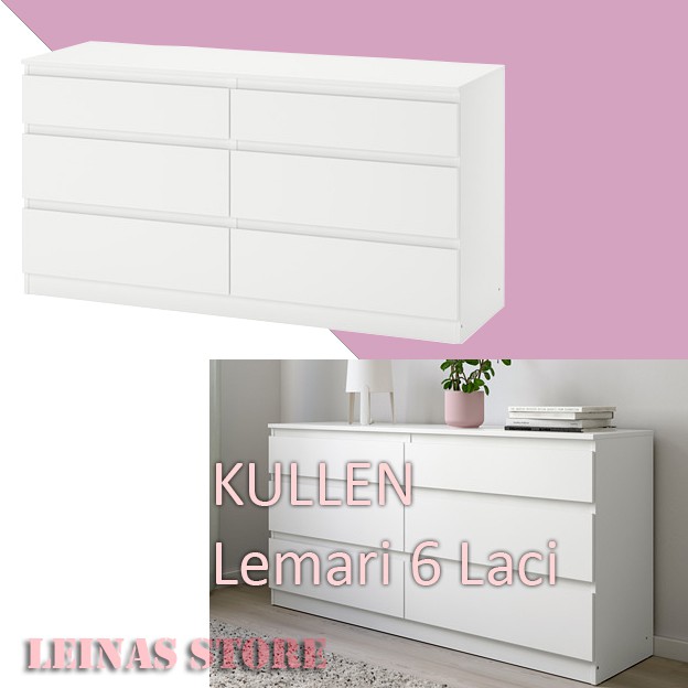 Jual Lemari Drawer Lemari 6 Laci Panjang 140x40x72 cm / Kabinet 6 laci ...