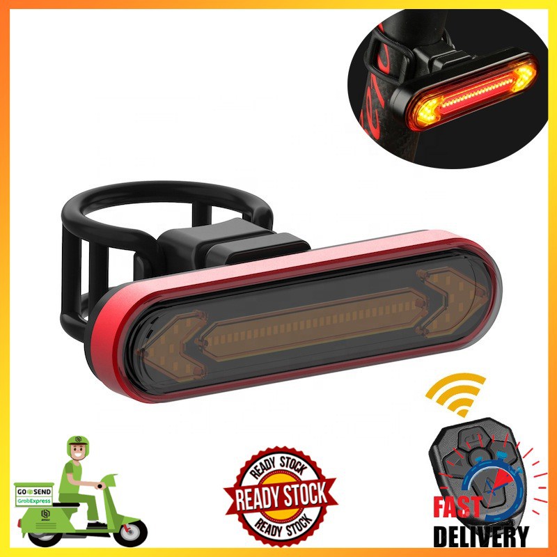 Jual Lampu Sen Belakang Sepeda LED Remote / lampu sein sepeda | Shopee ...