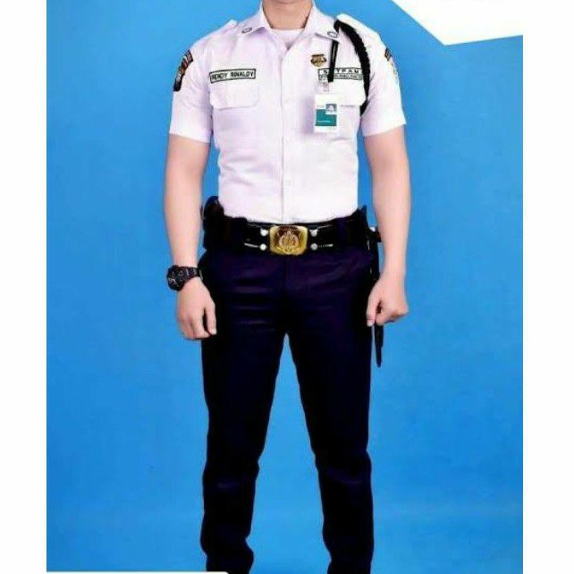 SERAGAM PDH SATPAM, SERAGAM PDH PUTIH SECURITY | Shopee Indonesia