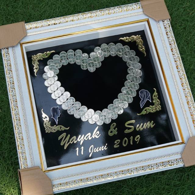 Jual Mahar pernikahan akrilik mirror gold/mahar koin | Shopee Indonesia