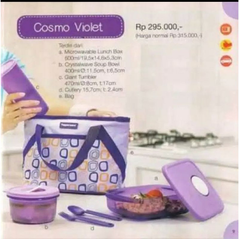 Jual Cosmo Violet Tupperware | Shopee Indonesia