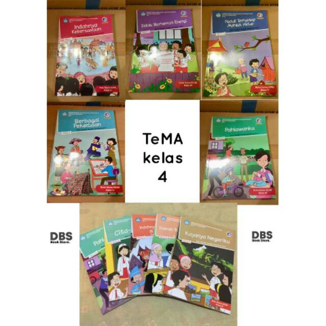 Jual Buku Tematik kelas 4 SD Tema 1 2 3 4 5 6 7 8 9 | Shopee Indonesia