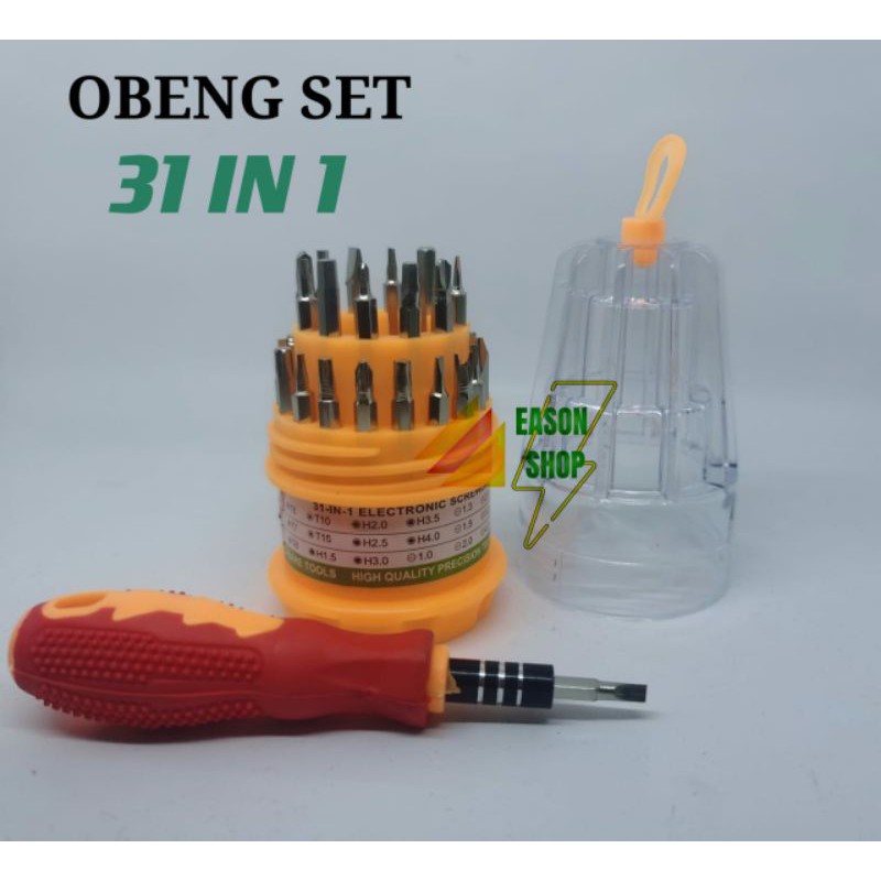 Jual Obeng Set Multi 31 in 1 MINI Lengkap Serbaguna Handphone Elektronik HP ( Obeng Telur ...