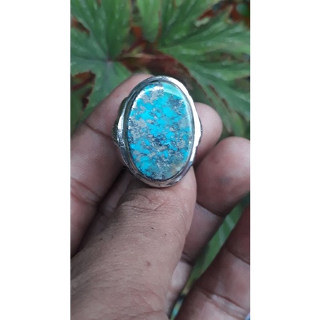 Jual pirus persia asli biru tua badar perak 22 mm | Shopee Indonesia