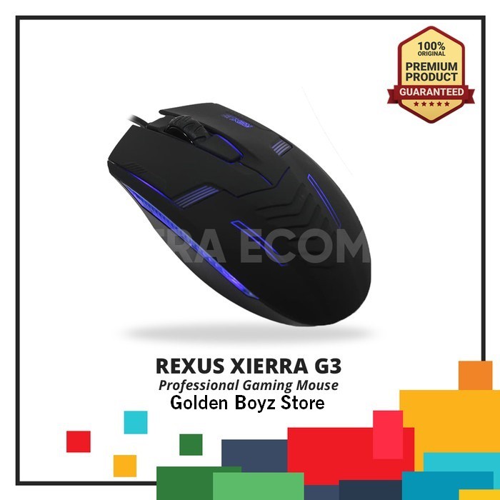 Jual Rexus Mouse Gaming Xierra G3 / MOUSE REXUS G3 GAMING OPTICAL ...