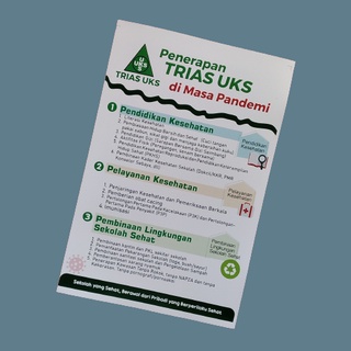 Jual POSTER PENERAPAN TRIAS UKS DI MASA PANDEMI | POSTER TRIAS UKS ...