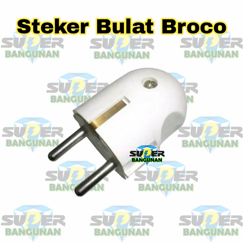 Jual Steker Broco Bulat Putih / Colokan ARDE / Staker Colokan Listrik ...