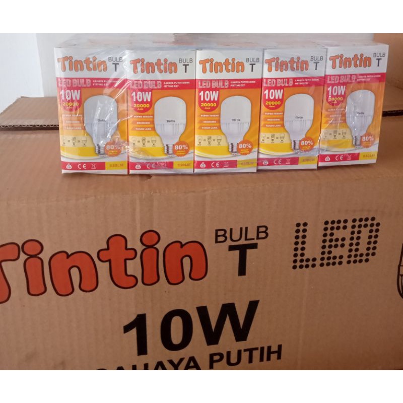 Jual Lampu led Murah TINTIN 10 WATT 1 pak/10 pcs. | Shopee Indonesia