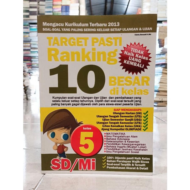 Jual buku target pasti ranking 10 besar di kelas SD 5 | Shopee Indonesia