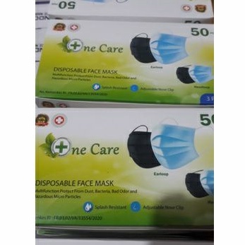 Jual Masker ONE CARE Earloop 3 ply Indonesia|Shopee Indonesia