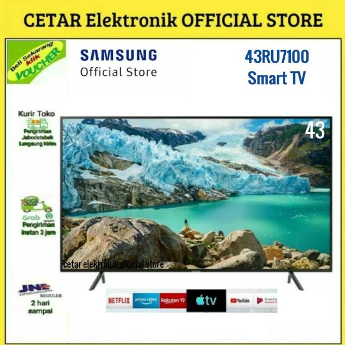 Jual TV LED SAMSUNG 43INCH 43RU7100 SMART TV UHD 4K GARANSI RESMI ...