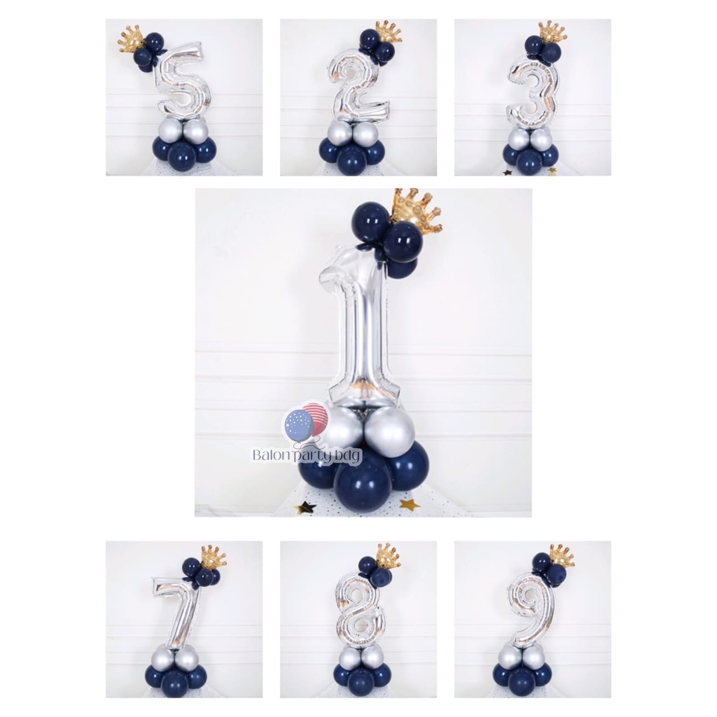 Jual Paket Set Balon Angka Jumbo Crown Mini / Dekorasi Ulang Tahun ... Jual Paket Set Balon Angka Jumbo Crown Mini / Dekorasi Ulang Tahun ...