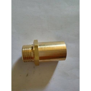 Jual Double Nepel Sock drat luar dalam / Verlop Sock Kuningan ukuran 1/2 X 1/2 panjang 7.5cm ...