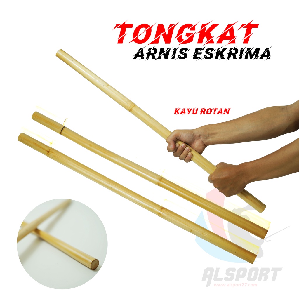Jual Tongkat Stik Arnis Kali Eskrima Kayu Rotan Fighting Silat Baton ...