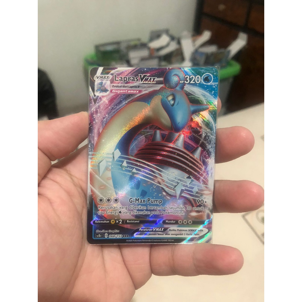 Jual Kartu Pokemon TCG Lapras VMax RRR sc1b Pedang & Perisai V Frosmoth Snom Air Water Original ...