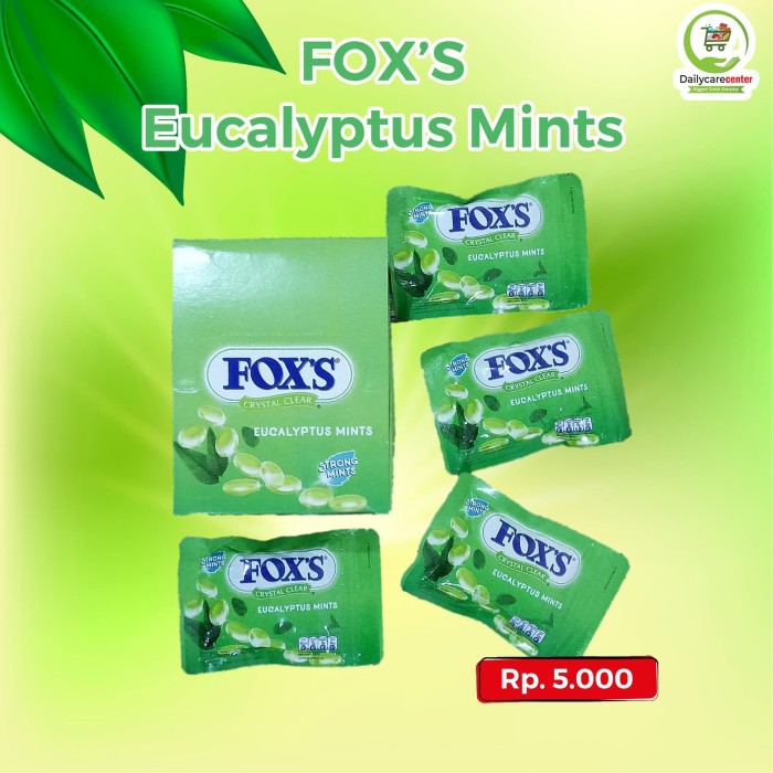 Jual Permen Fox Eucalyptus Mint 15g | Shopee Indonesia