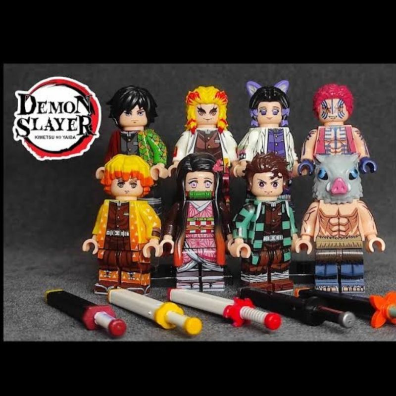 Jual Mainan anak demon slayer minifigure kamado tanjiro bricks balok ...