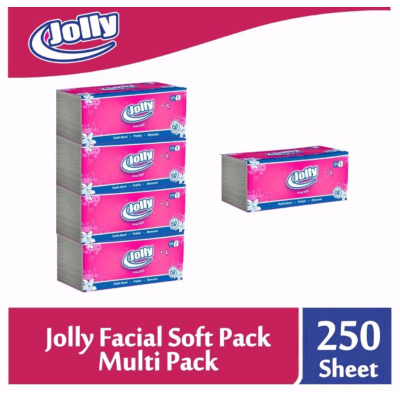 Jual 4 PCS TISU JOLLY 250 SHEET / TISU MURAH Indonesia|Shopee Indonesia