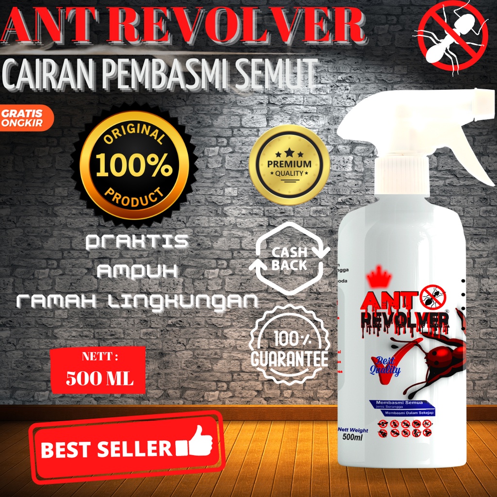 Jual ANTI SEMUT PENGUSIR SEMUT CAIRAN ANT REVOLVER SPRAY 500 ML 100% ...