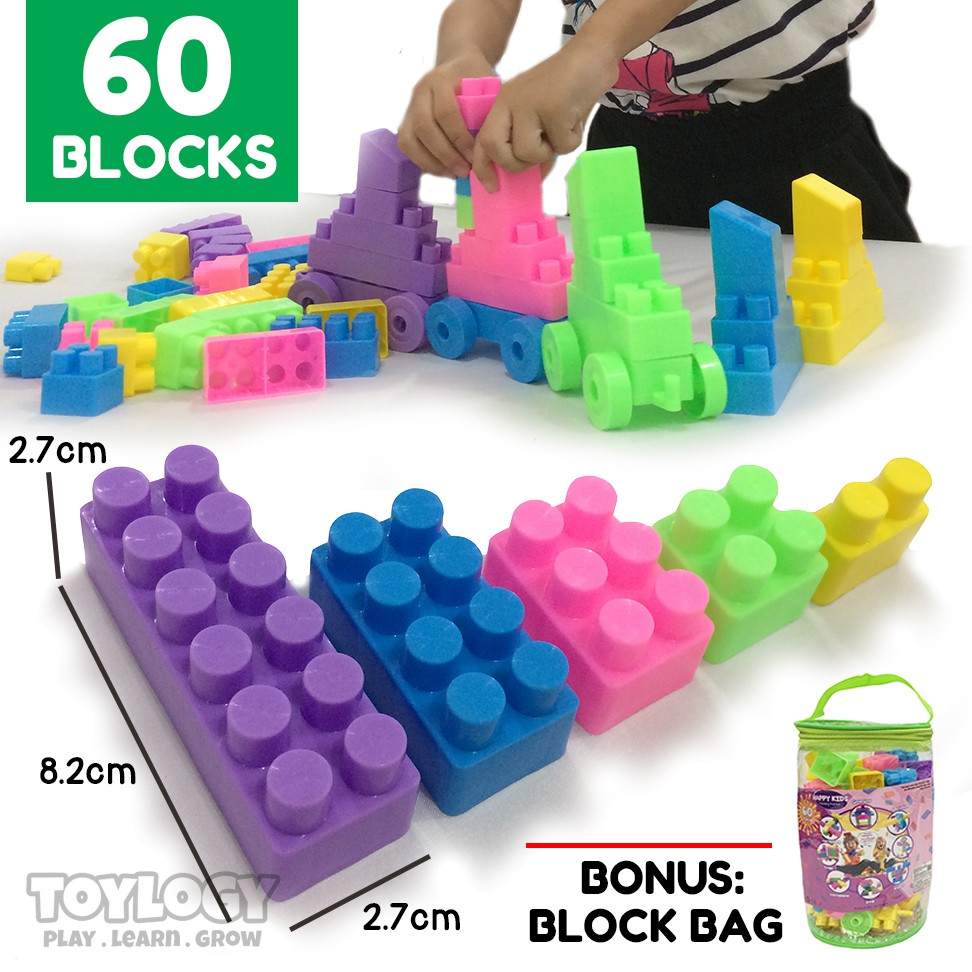 Jual Mainan Edukasi Blok Susun - Building Blocks Balok Block Bricks 60 ...