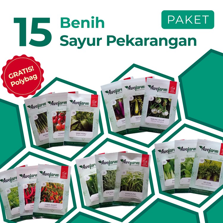Jual Paket Benih Sayuran Lengkap untuk Pekarangan Indonesia|Shopee ...