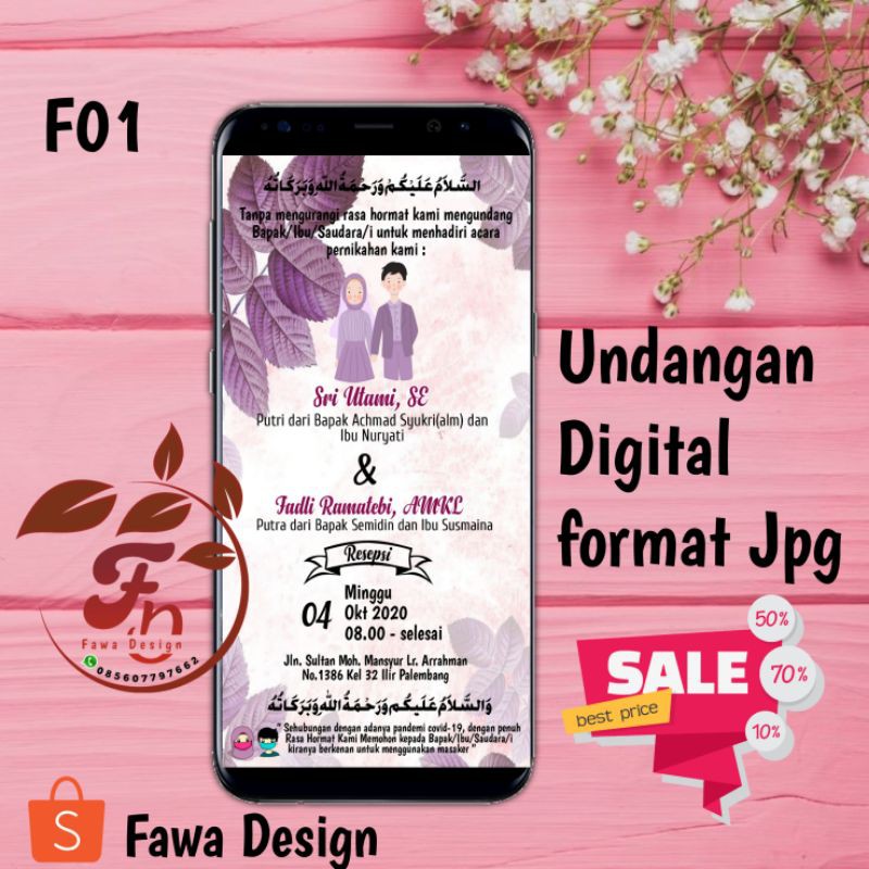 Jual Undangan Online/ Undangan Digital format jpg Paling murah ...