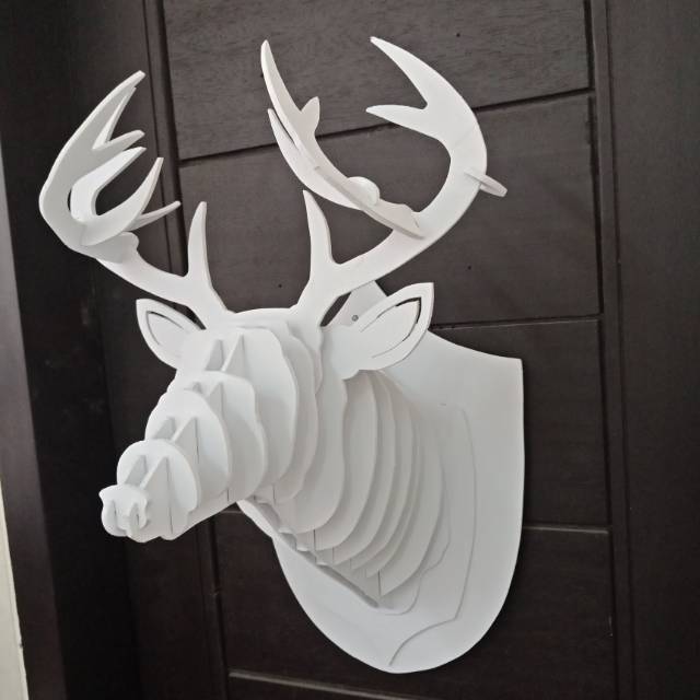 Hiasan kepala rusa putih | Shopee Indonesia