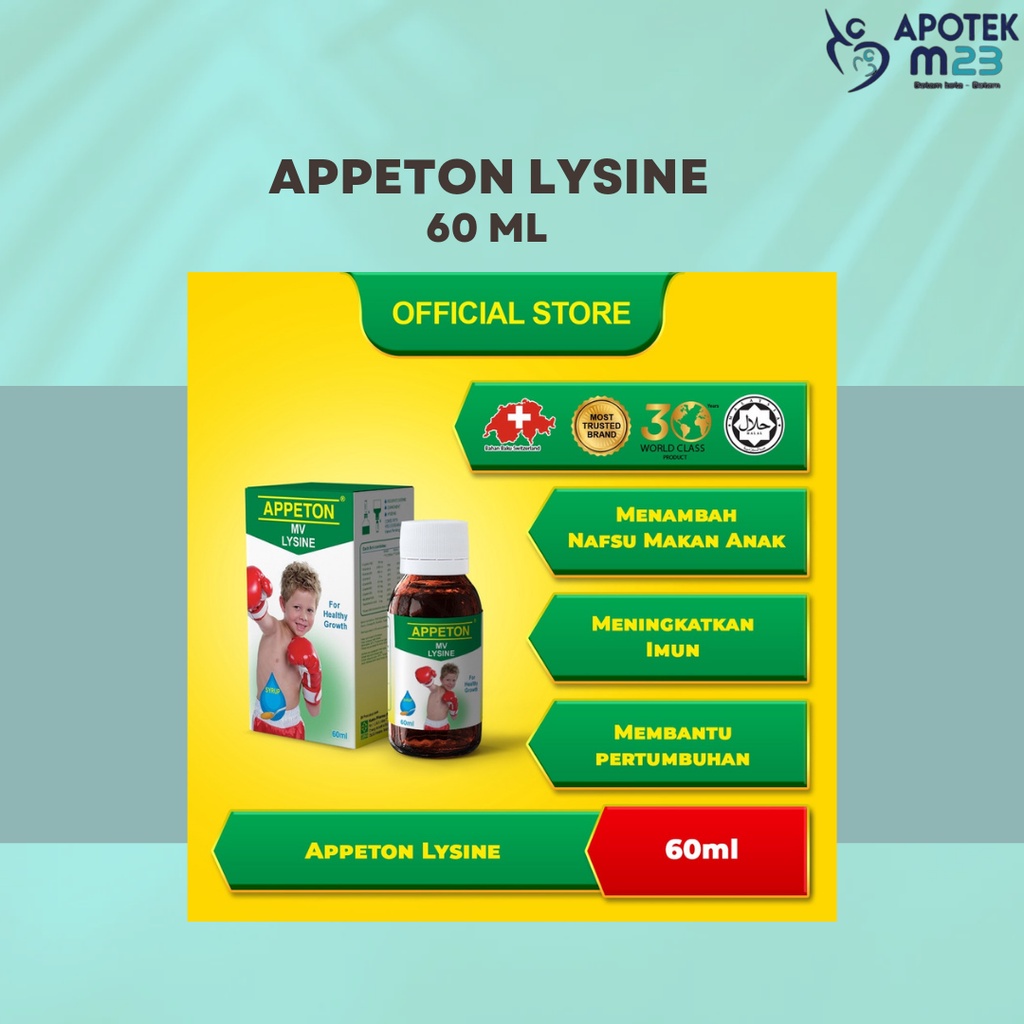 Jual Appeton Lysine Syrup 60ml | Shopee Indonesia