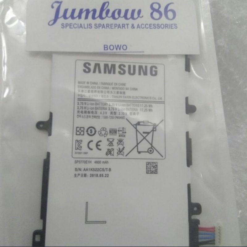 Jual Baterai Samsung Tab Galaxy Note 8 Gt N5100 Batrei Baterai New