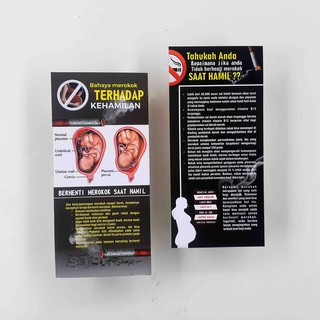 Jual Brosur / Flyer Bahaya Rokok untuk Kehamilan, Bahaya Rokok, Brosur ...