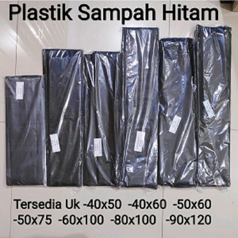 Jual KHUSUS GOSEND / GRAB - Plastik sampah Hitam Uk 40x50 / 40x60 ...
