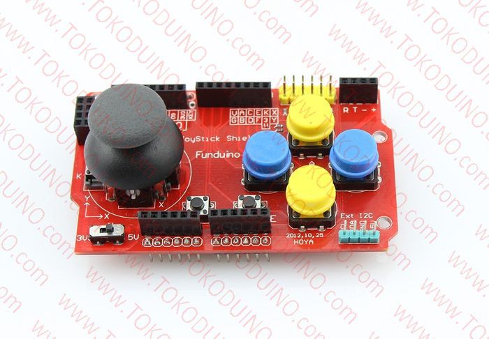 Jual Arduino Joystick Shield Gamepad Shield For Control Arduino Uno