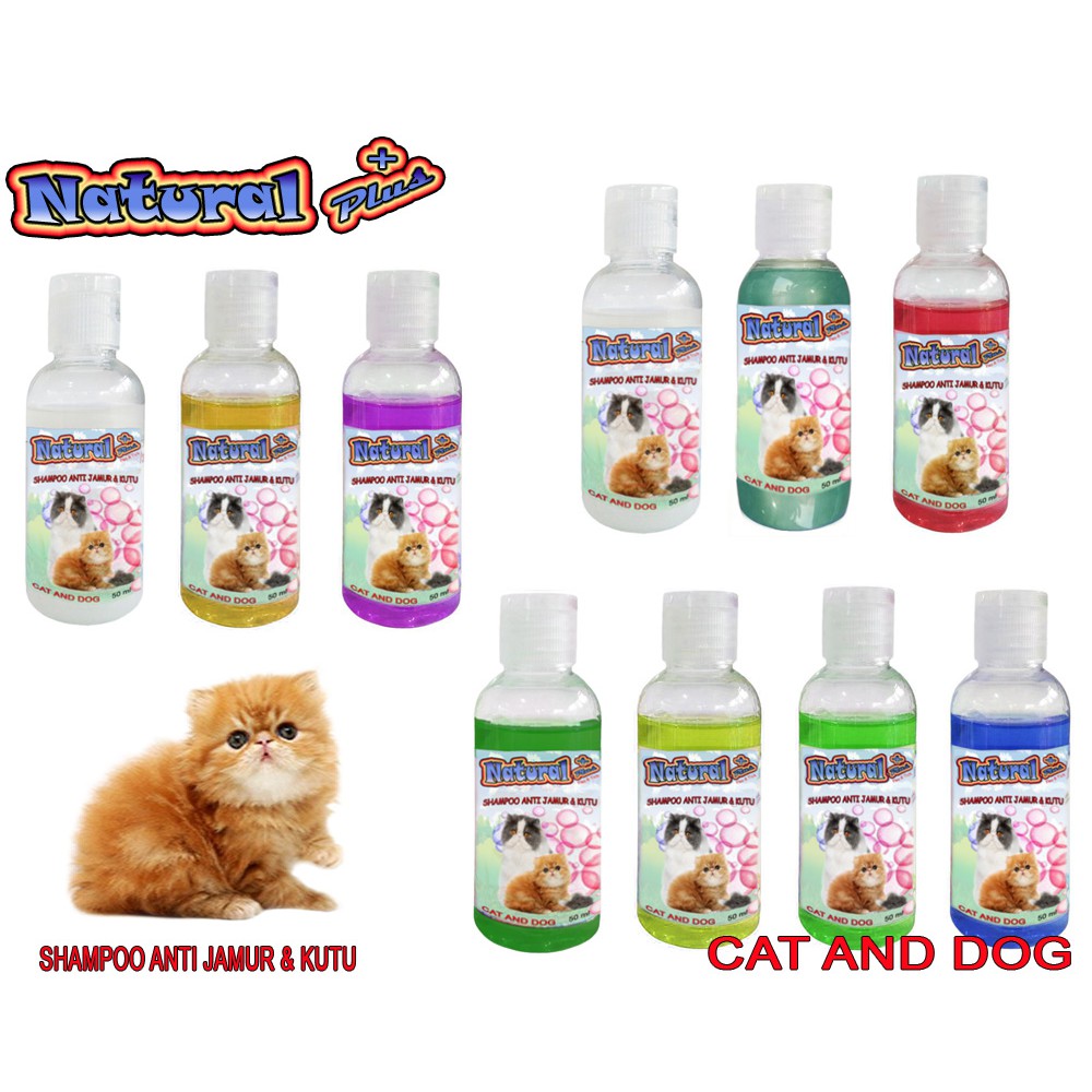 Jual SAMPO KUCING SHAMPO ANJING ANTI JAMUR KUTU NATURAL PLUS MINI 50 ML ...