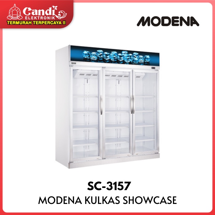 Jual MODENA Kulkas Showcase 3 Pintu 1560 Liter SC-3157 | Shopee Indonesia