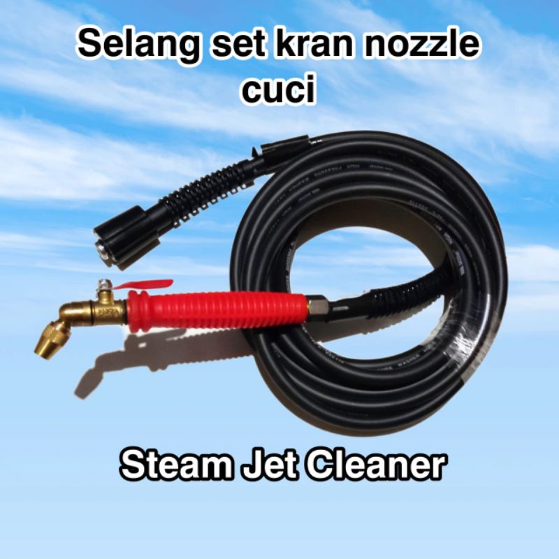 Jual Paket selang set kran nozel nozzle bengkok cuci AC steam jet ...
