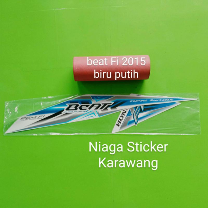 Jual Striping beat Fi 2015 biru putih | Shopee Indonesia