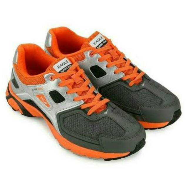 Jual Sepatu sport atau olahraga eagle warna orange ukuran 43. | Shopee ...