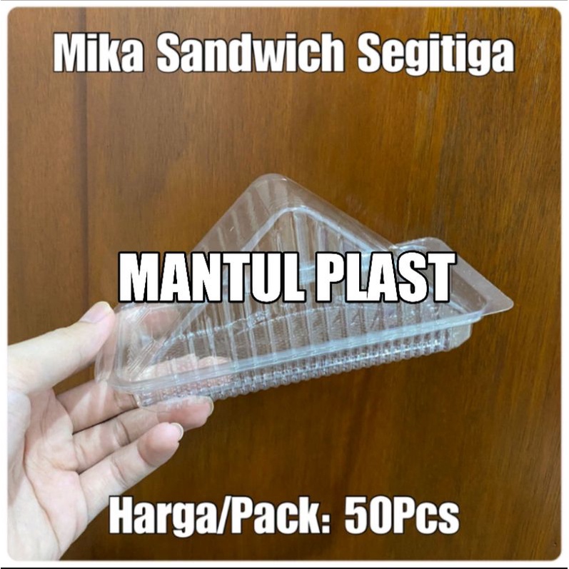 Jual isi 50pcs Mika Roti Segitiga / Mika Sandwich Segitiga - Tray Roti ...