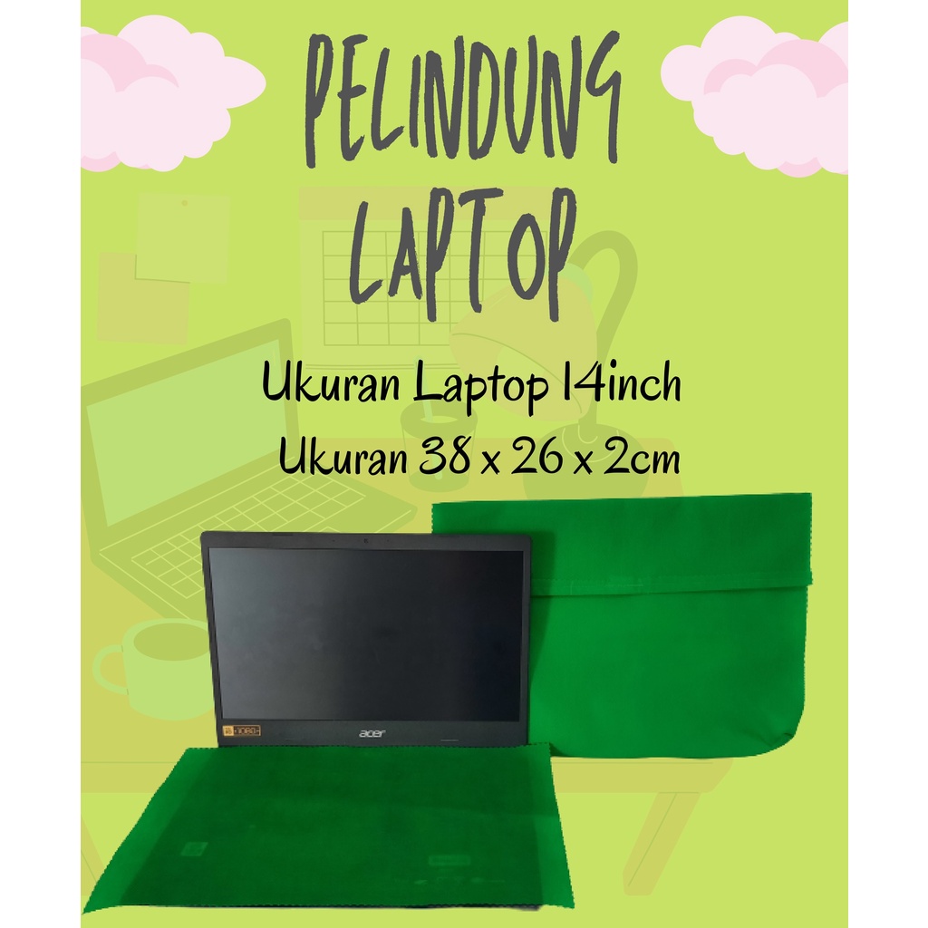 Jual Kain Pelindung Laptop dan Keyboard Motif Hijau Tua | Shopee Indonesia
