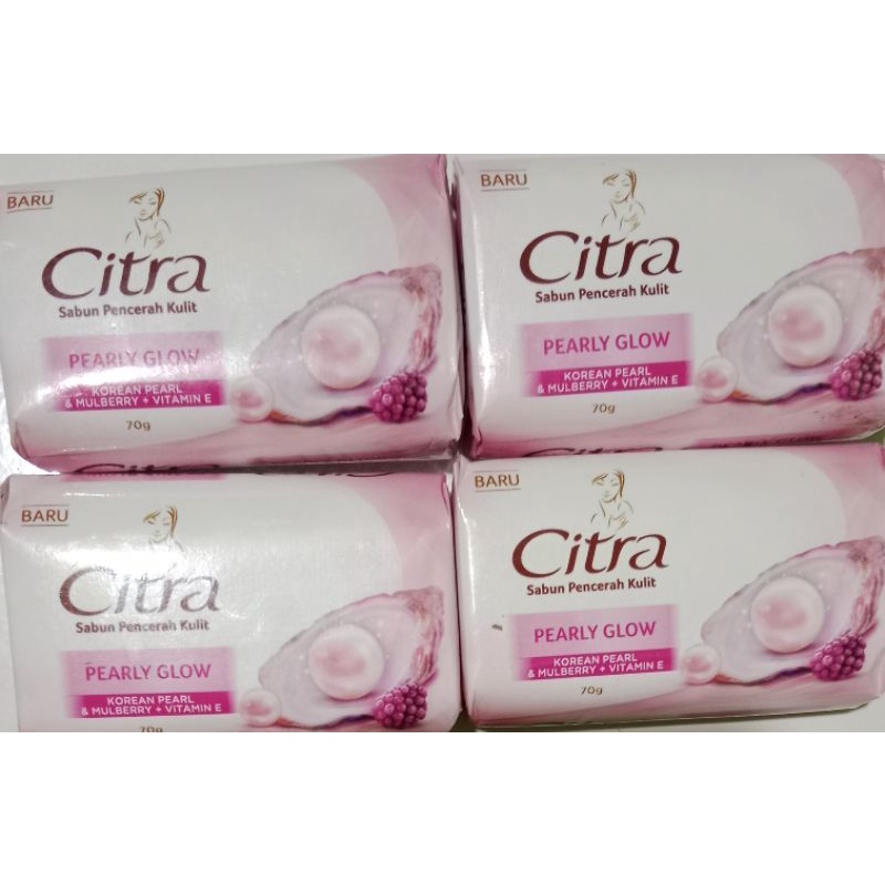 Jual Sabun mandi citra pearly glow pencerah kulit 4 x 70g | Shopee ...