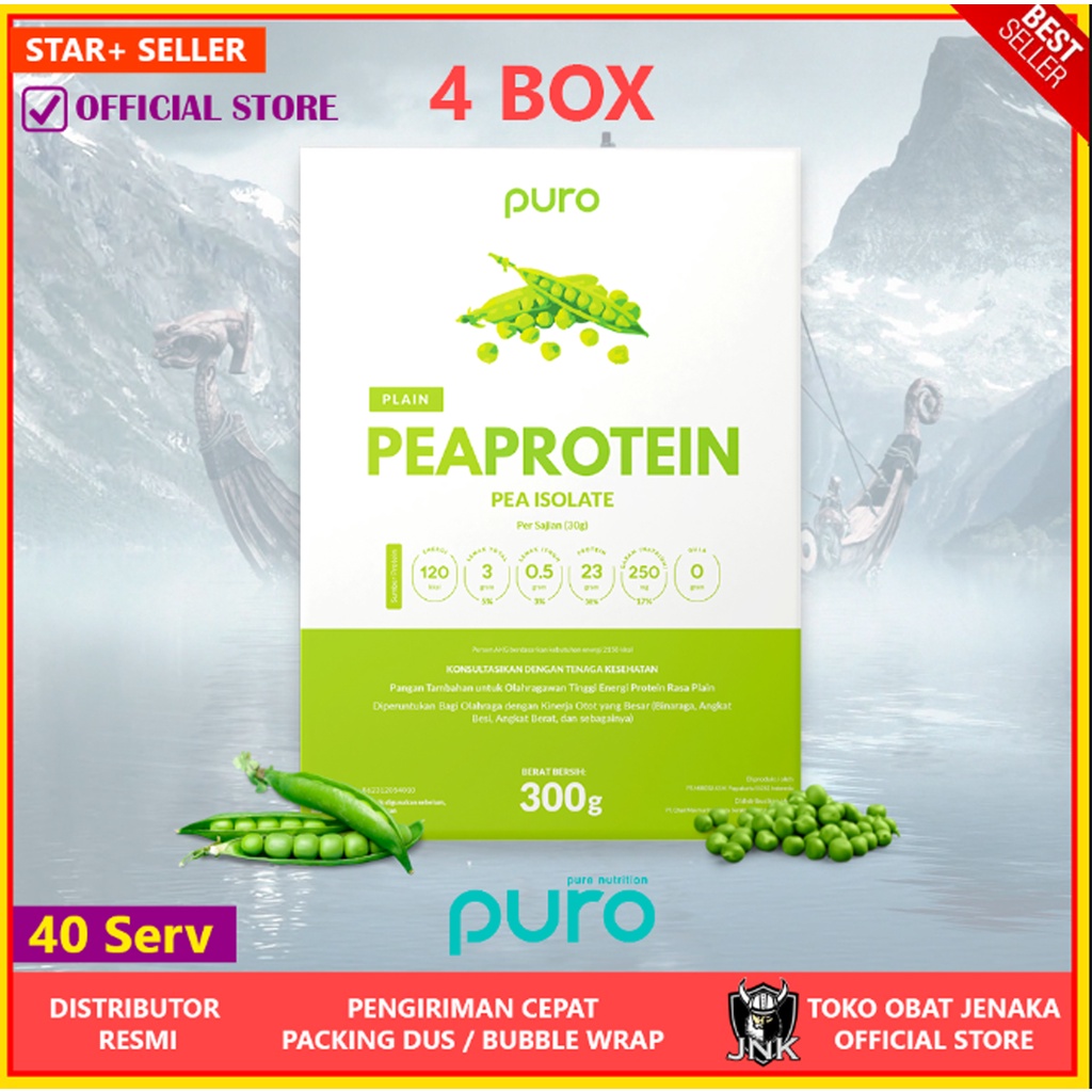 Jual PURO PEA PLAIN FLAVOUR | PURE PEA Protein Isolate Murni No Amino ...