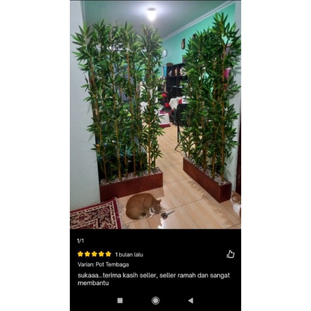 Jual Pohon bambu Partisi Artificial 170cm P 75cm - Bambu Penyekat ...