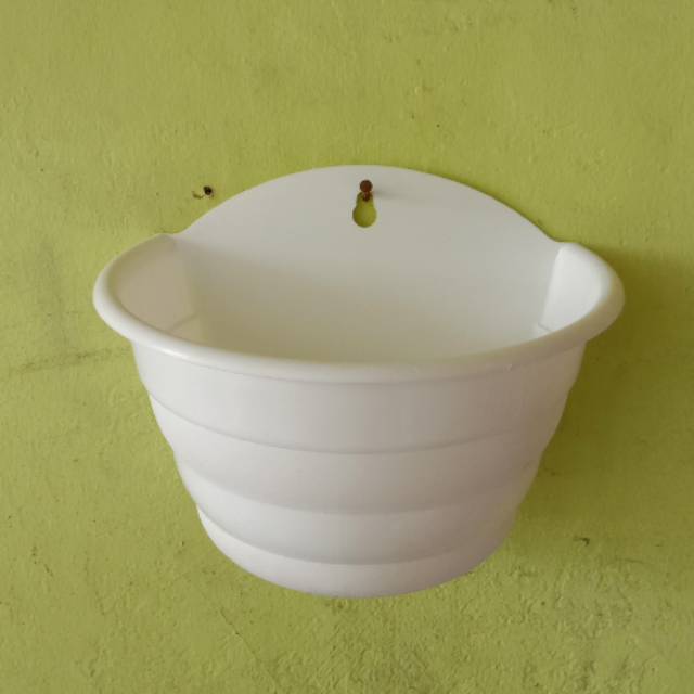 Jual Pot Bunga Tempel / Pot Dinding NKT Busur warna putih | Shopee ...