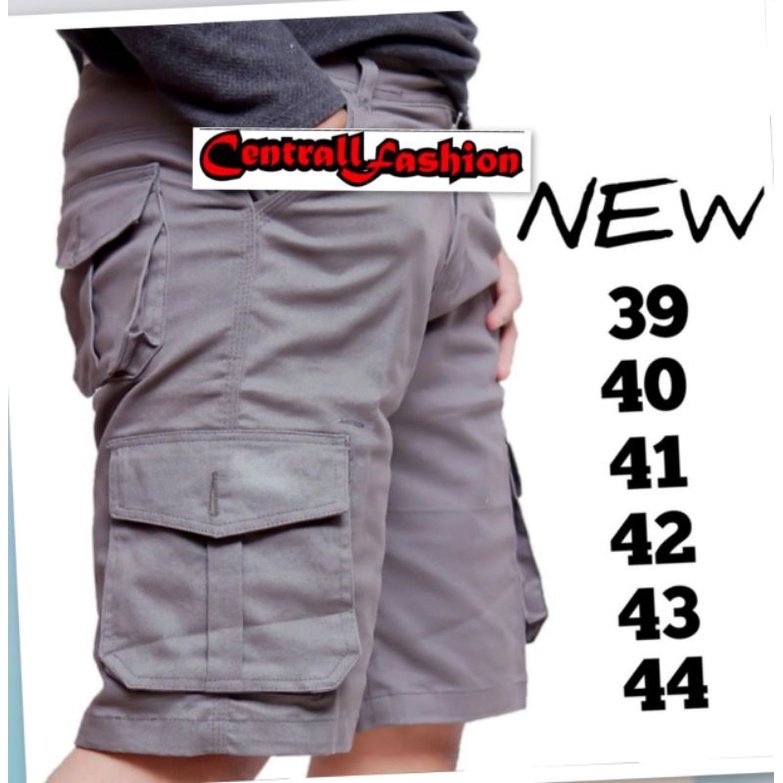 Jual CELANA JUMBO CARGO PENDEK CELANA BIG SIZE Celana Cargo Pria PREMIUM/ Kualitas distro MURAHH ...