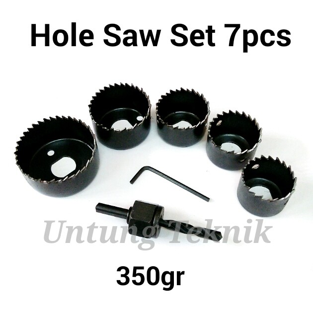 Jual Hole saw / Mata bor lubang set 7 pcs Indonesia|Shopee Indonesia